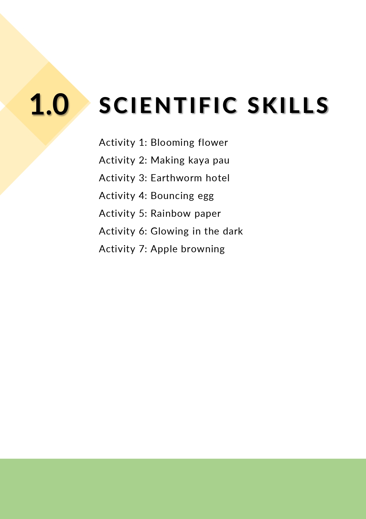 Science Student Activity Book Year 2A » SPARKS Education PLT